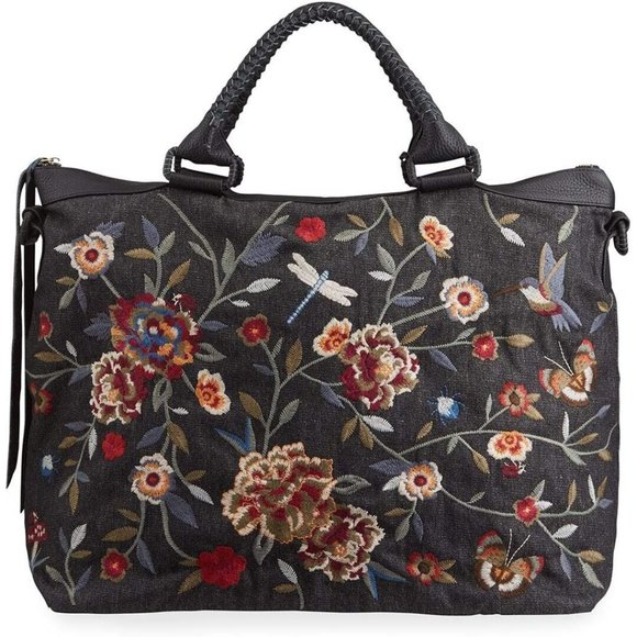 Johnny Was | Bags | Johnny Was Weekender Krysha Embroider Overnight ...